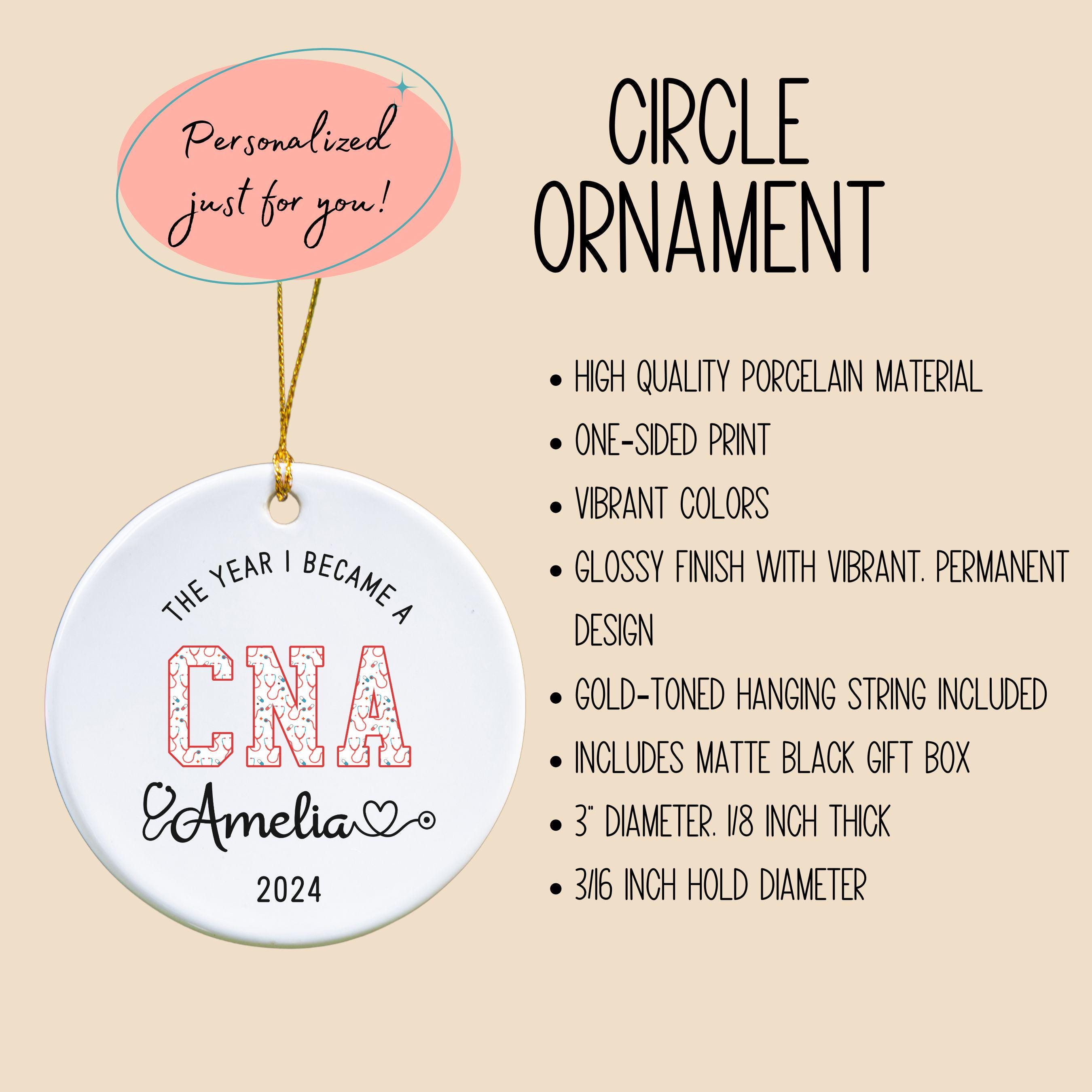CNA Ornament, Personalized Certified Nursing Assistant Gift, Graduation ...