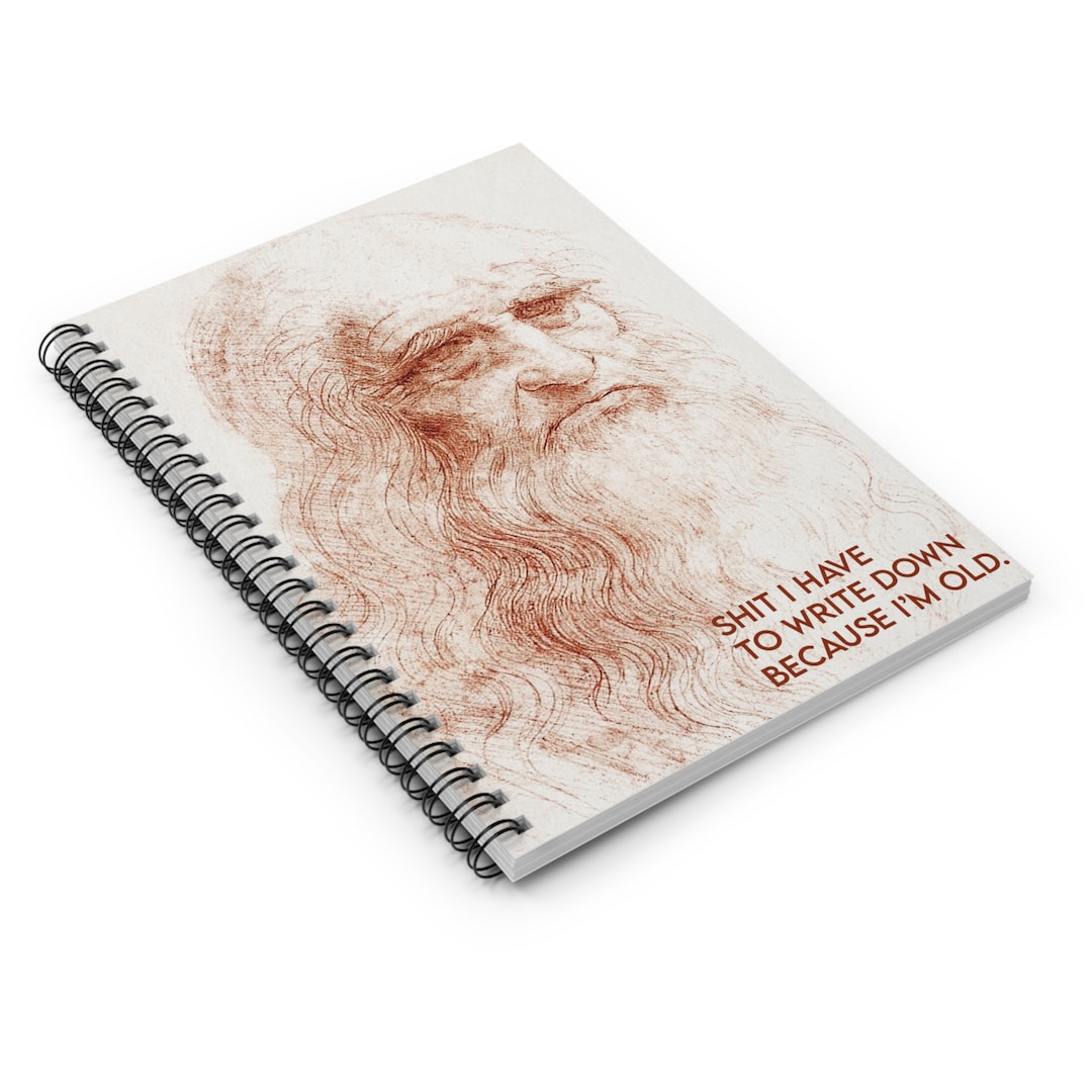 Spiral Notebook Ruled Line Things to Write Down Because I'm Old - Etsy