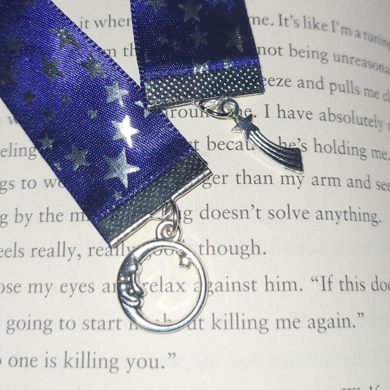Moon and Stars Ribbon - Etsy