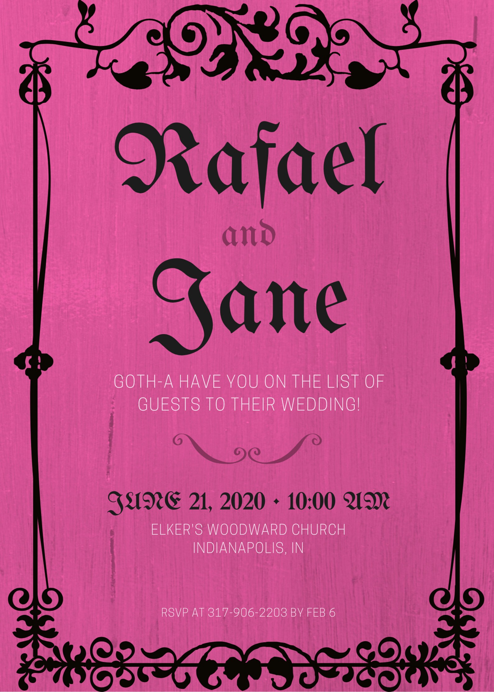 Gothic Party Event Digital Invitation Templates 10 Dark Themed Party ...