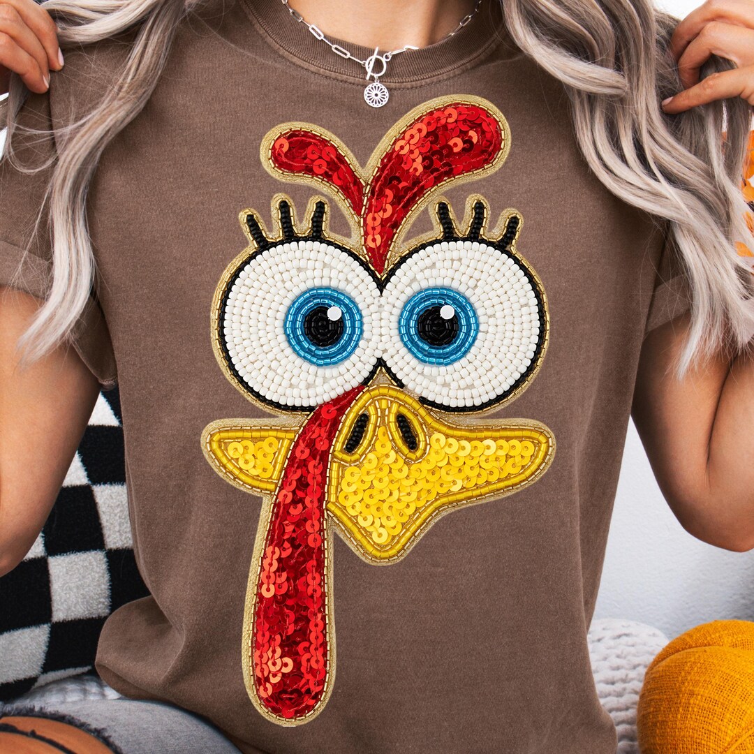 Sequin Turkey PNG, Thanksgiving Clipart, Trendy Fall Design (digital ...