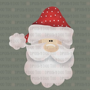 Christmas Santa PNG Sublimation, Hand Drawn Santa, Santa Claus PNG ...