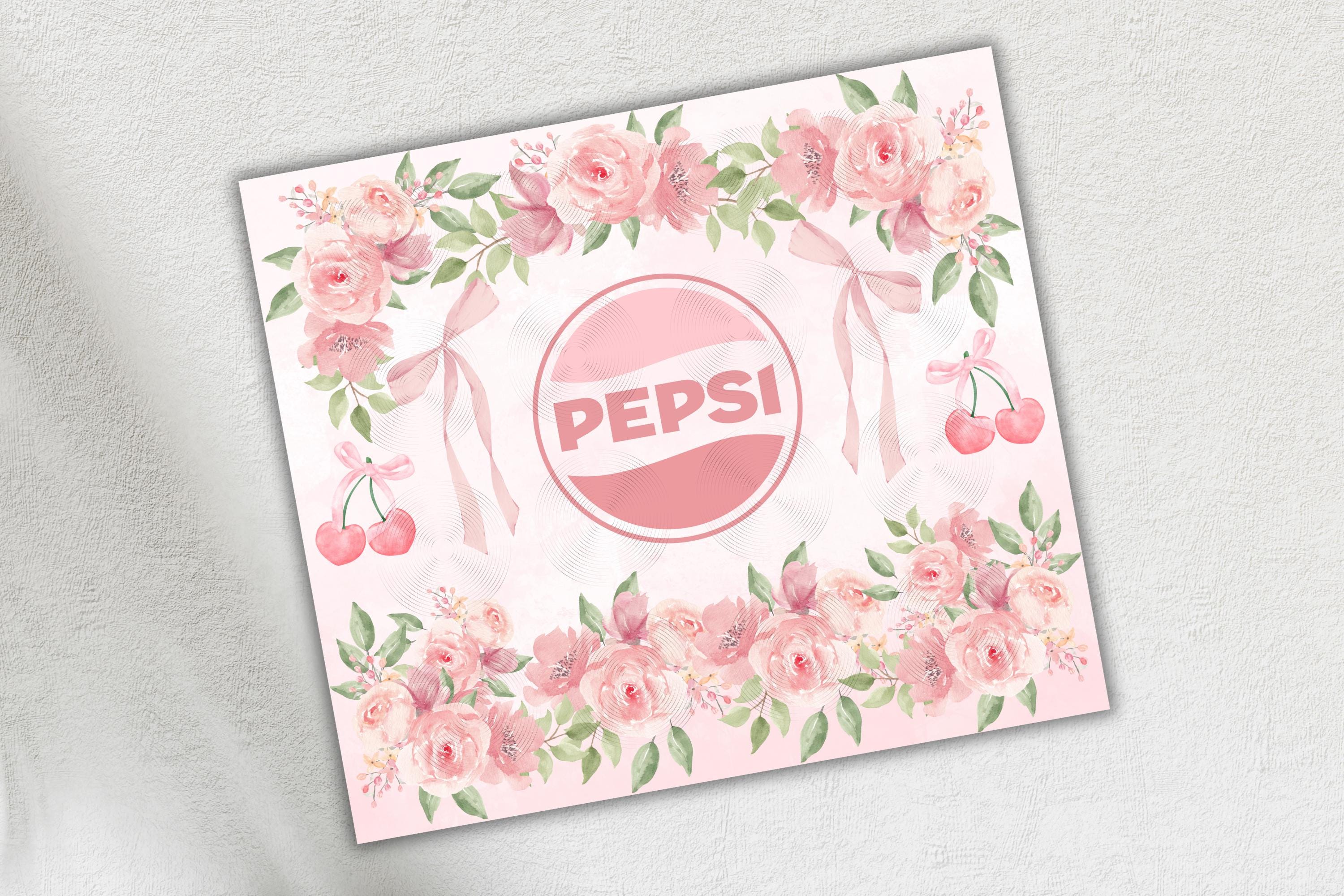 Pepsi Coquette 20 Oz Tumbler Wrap, Pepsi Tumbler Wrap, Popular Tumbler ...