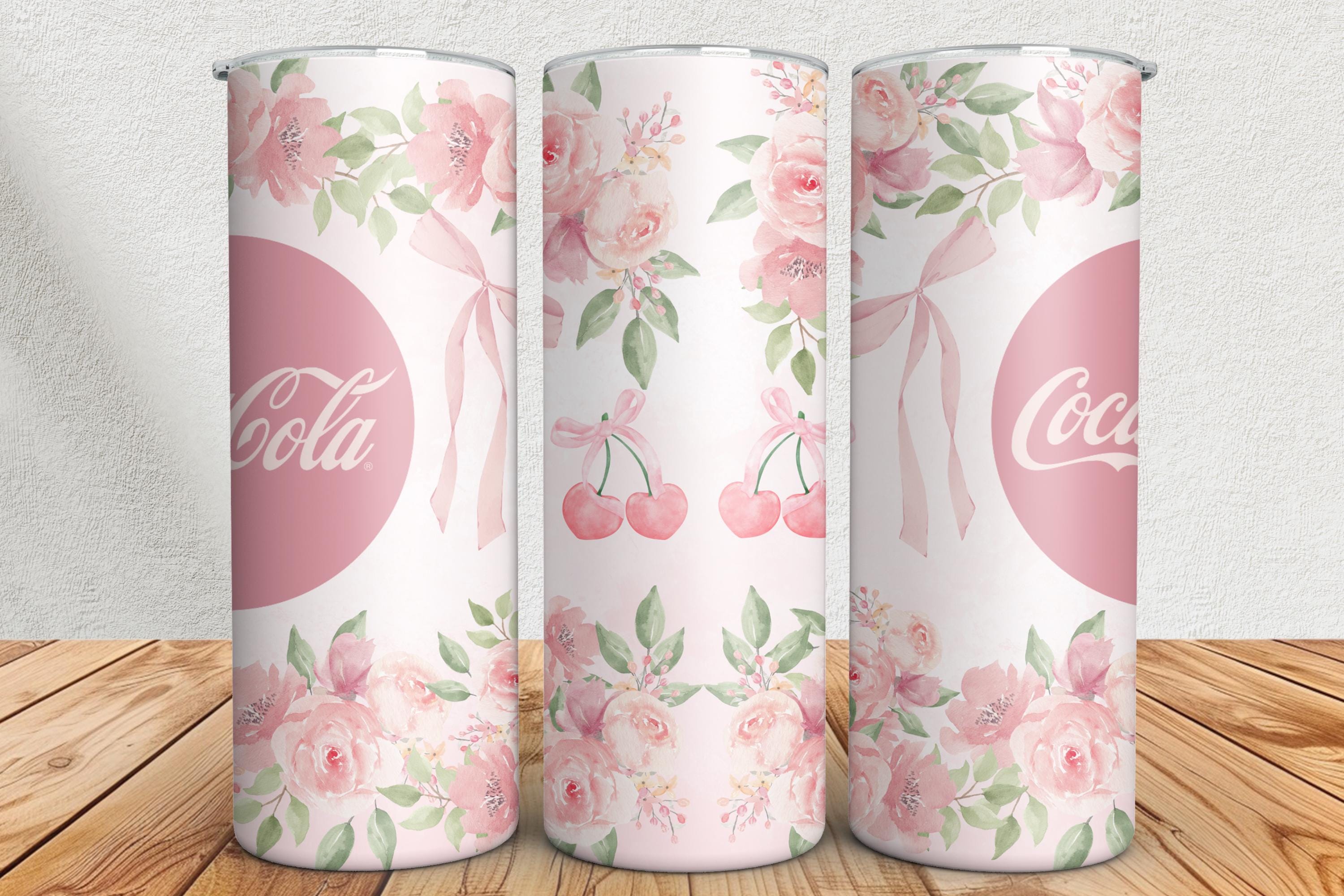Coca Cola Coquette Girly Tumbler Wrap, Classic Coke Tumbler Wrap ...