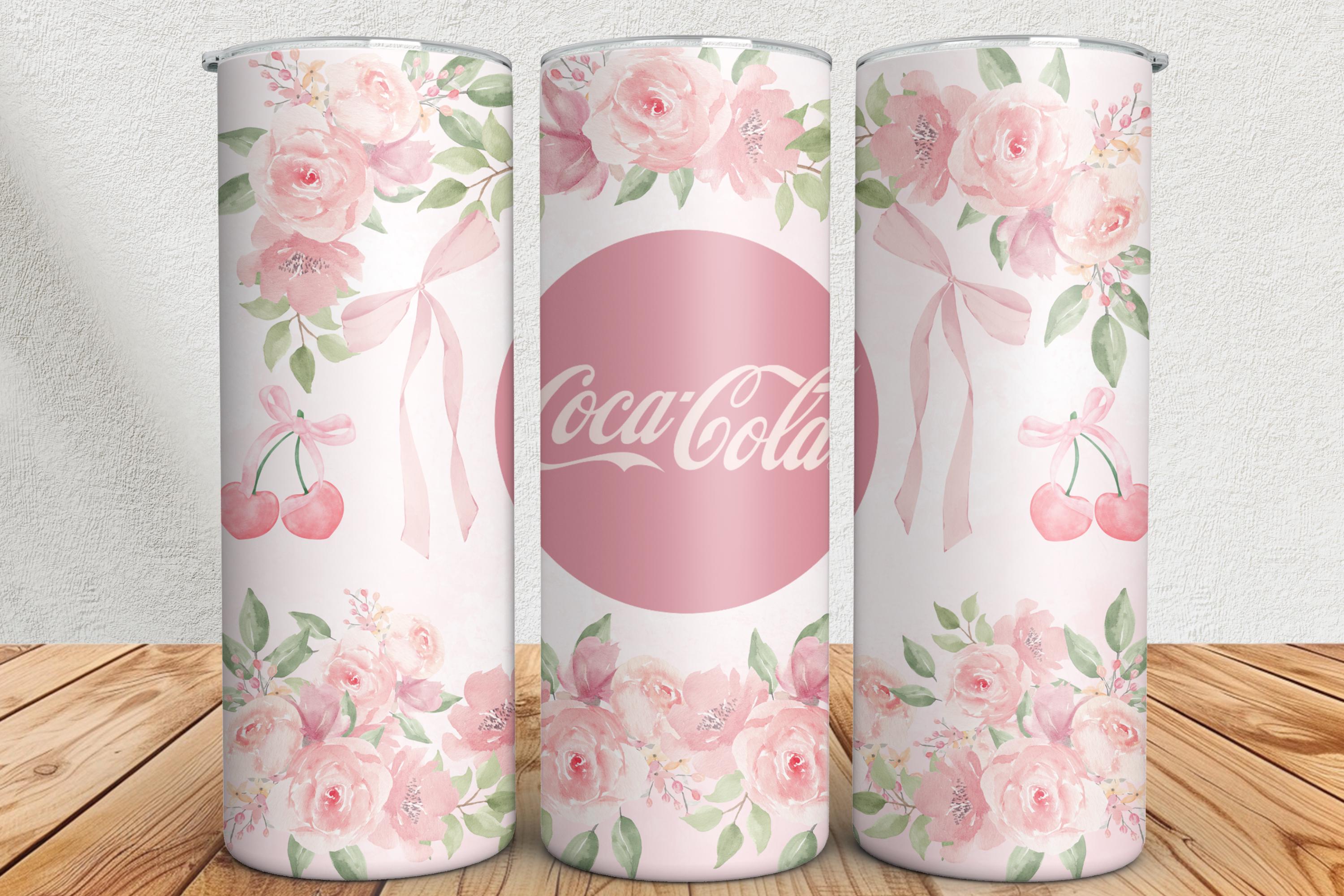 Coca Cola Coquette Girly Tumbler Wrap, Classic Coke Tumbler Wrap ...