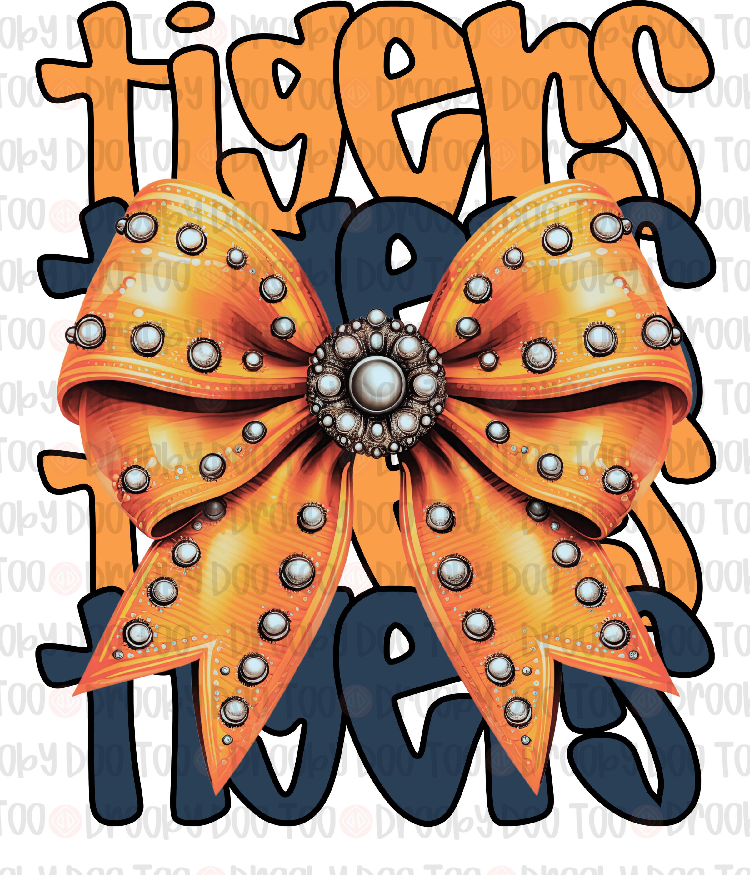 Tigers Football PNG for Sublimation, Tigers Sublimation Design, College ...