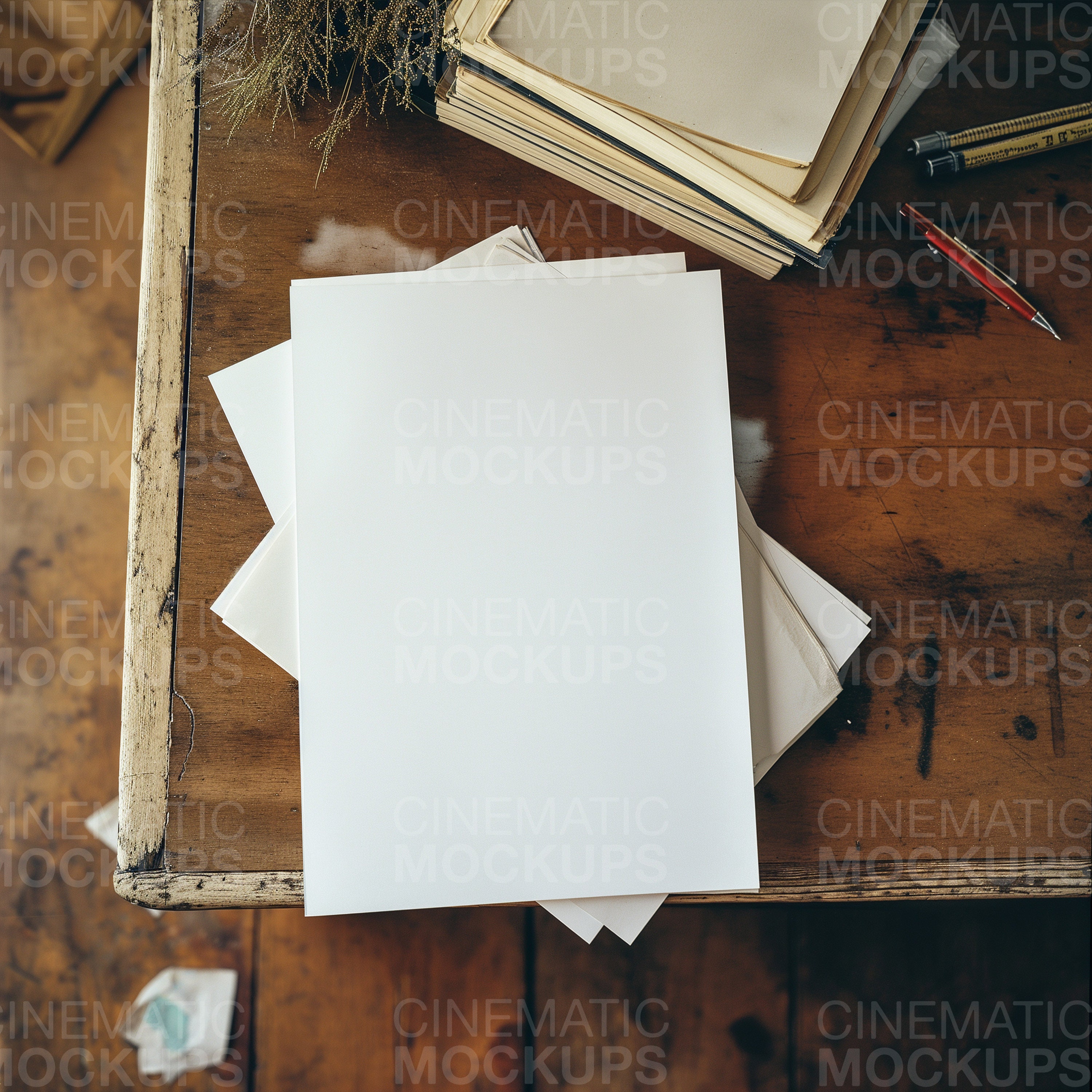 35 Paper Mockups A4 Sheet Mock up Bundle, Vintage Aesthetic Photography ...