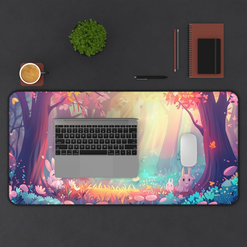 Kawaii Desk Mat Pink Desk Mat Cute Office Decor Gift for New Job Gift ...