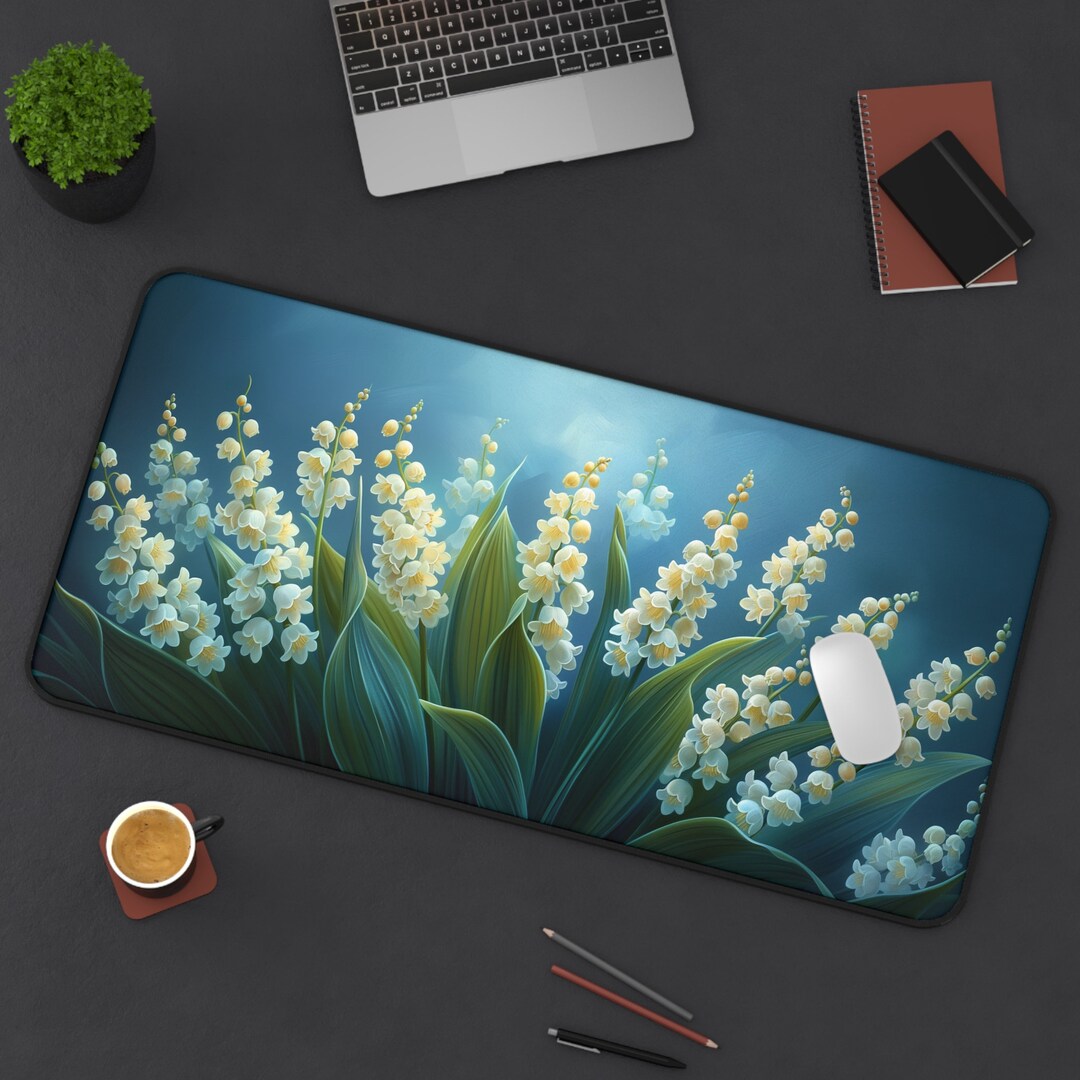 May Birth Flower Gift Idea Lily of the Valley Desk Mat Birthday Gift ...