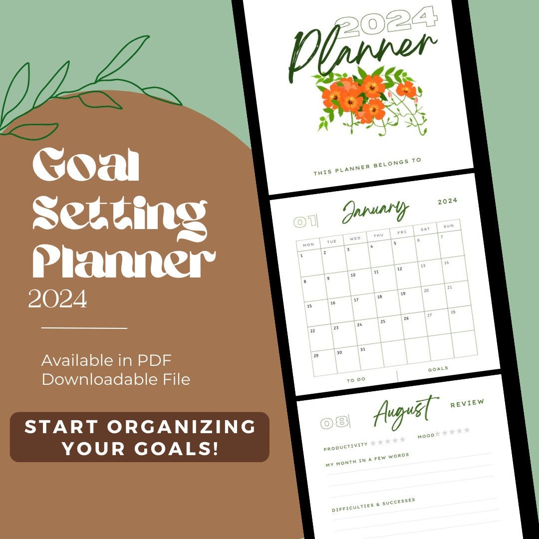 2024 Goal Setting Planner - Etsy