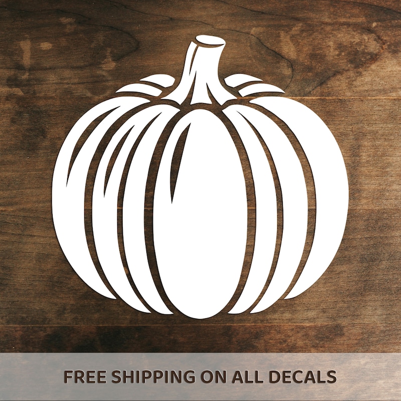 Pumpkin Vinyl Decal - Etsy