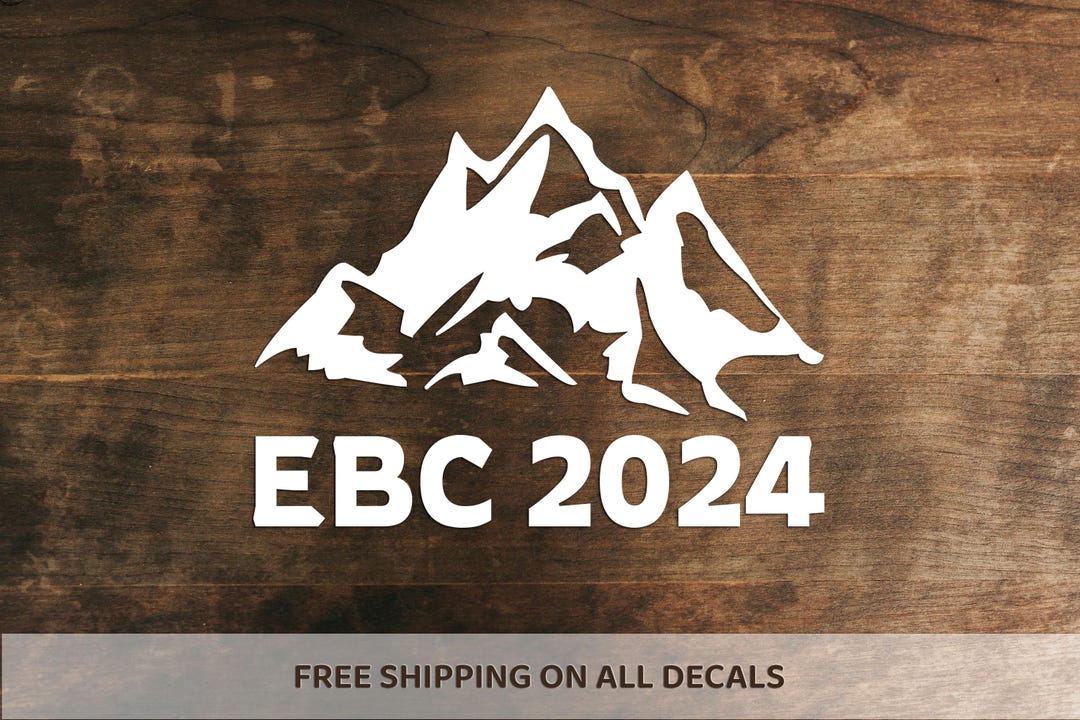 Everest Base Camp EBC 2024 Vinyl Decal Nepal Himalaya Car Bumper ...