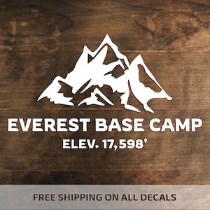 Mt Everest Decal - Etsy