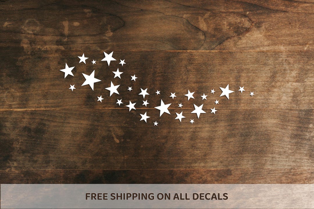 Flowing Stars Vinyl Decal | Milky Way Night Sky Celestial Car Bumper ...