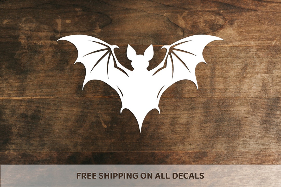 Bat Halloween Vinyl Decal | Spooky Holiday Decor | Window Decoration ...
