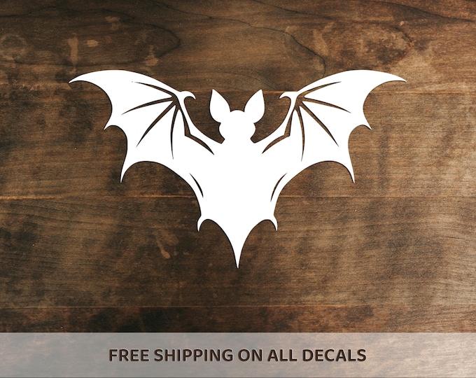 Bat Halloween Vinyl Decal | Spooky Holiday Decor | Window Decoration ...