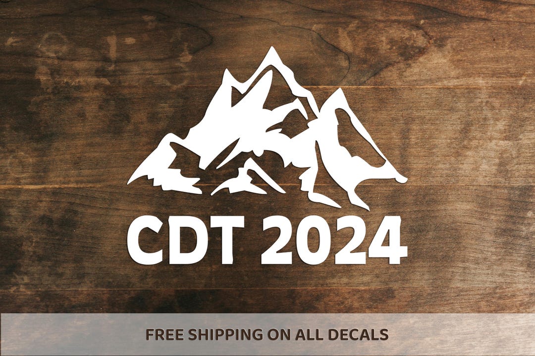 CDT 2024 Continental Divide Trail Vinyl Decal CDT Hiker Backpacker ...