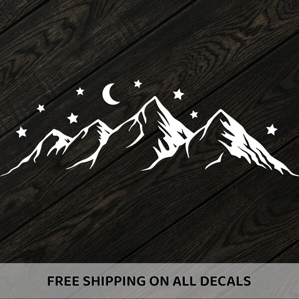 Car Mountain Decal - Etsy