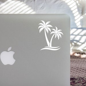 Palm Trees Vinyl Decal | Tropical Island Bumper Sticker | Beach Theme ...