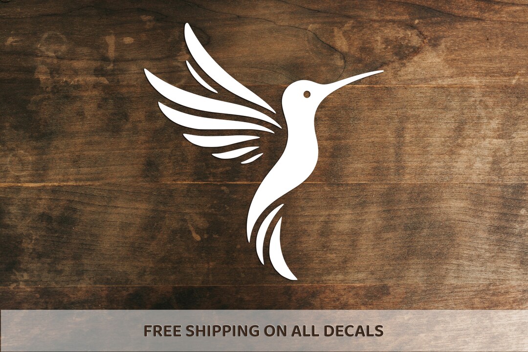 Minimalistic Hummingbird Vinyl Decal | Tropical Bumper Sticker | Girl ...