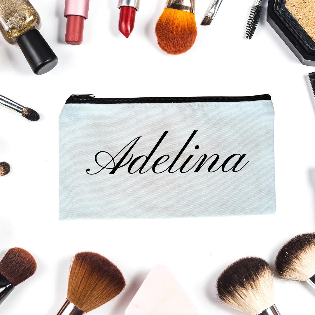 Personalized Pouch With Name Custom Made Cotton Makup Bag Gift for ...