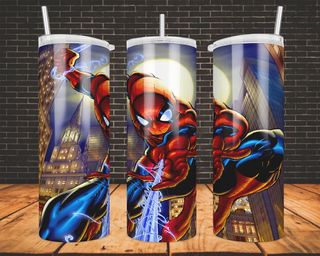 Spiderman Tumbler Wrap Bundle, Cartoon Tumbler Wrap, 20oz Sublimation ...