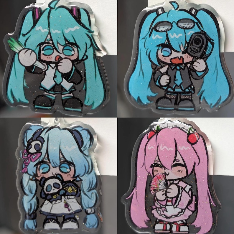 Hatsune Miku Keychains - Etsy