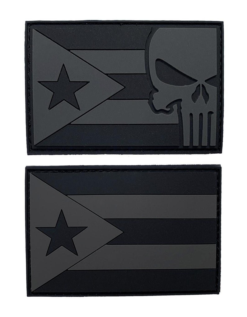 Puerto Rico Flag Tactical Patch [2PC Bundle - 3D-PVC Rubber-pp7,pf4] - Etsy