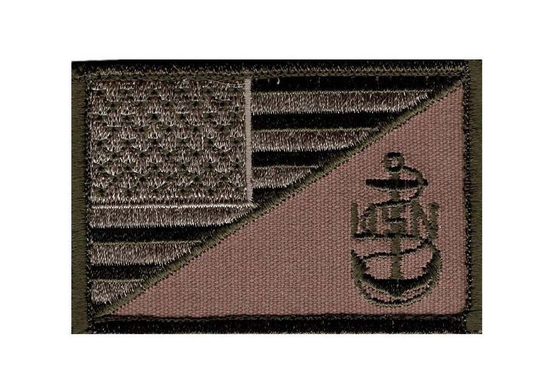 American Flag / Anchor 3.0 Inch Patch (embroidered Hook) (green) - Etsy