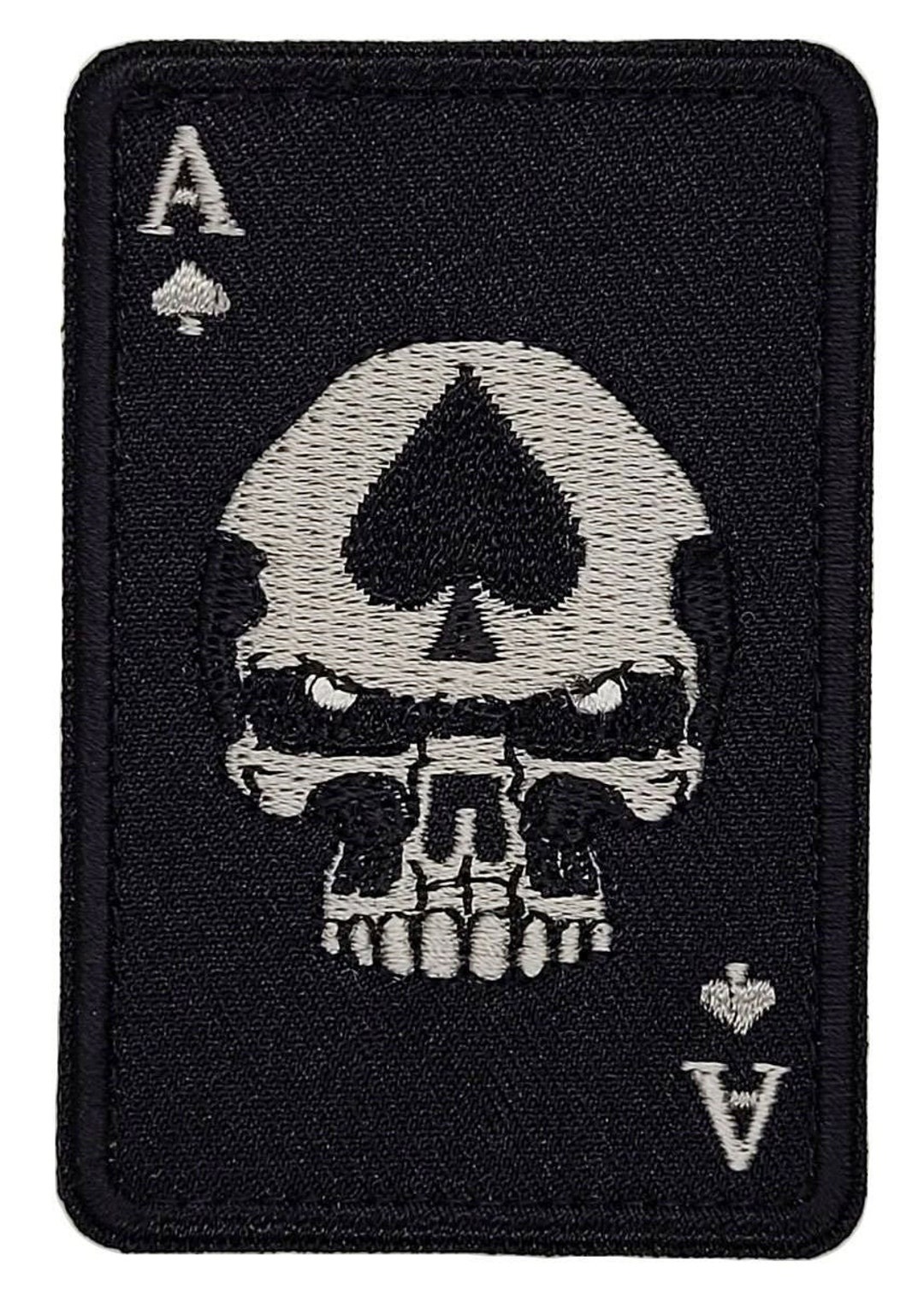 Dead Man's Hand Ace of Spades Dead Card Patch [3.0 X 2.0 “hook Brand ...