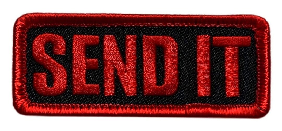 Send It Military Combat Sniper Patch ["hook Brand" Fastener-3.0 X 1.25 ...