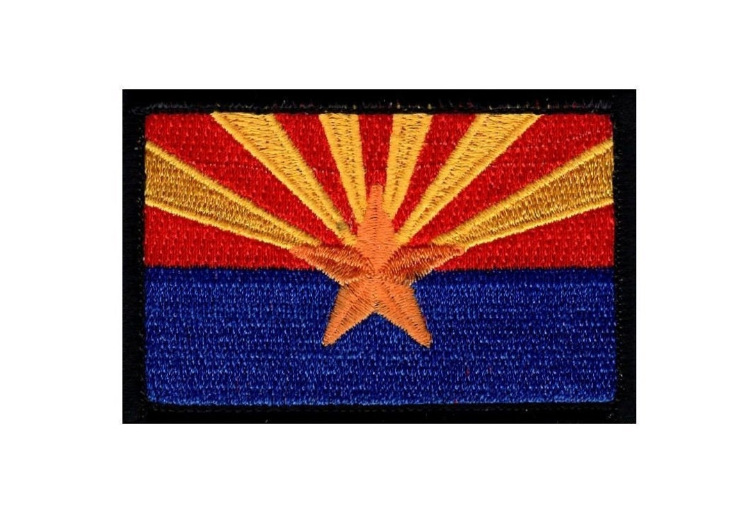 Arizona State Flag 3.0 Inch Patch (embroidered Hook) - Etsy