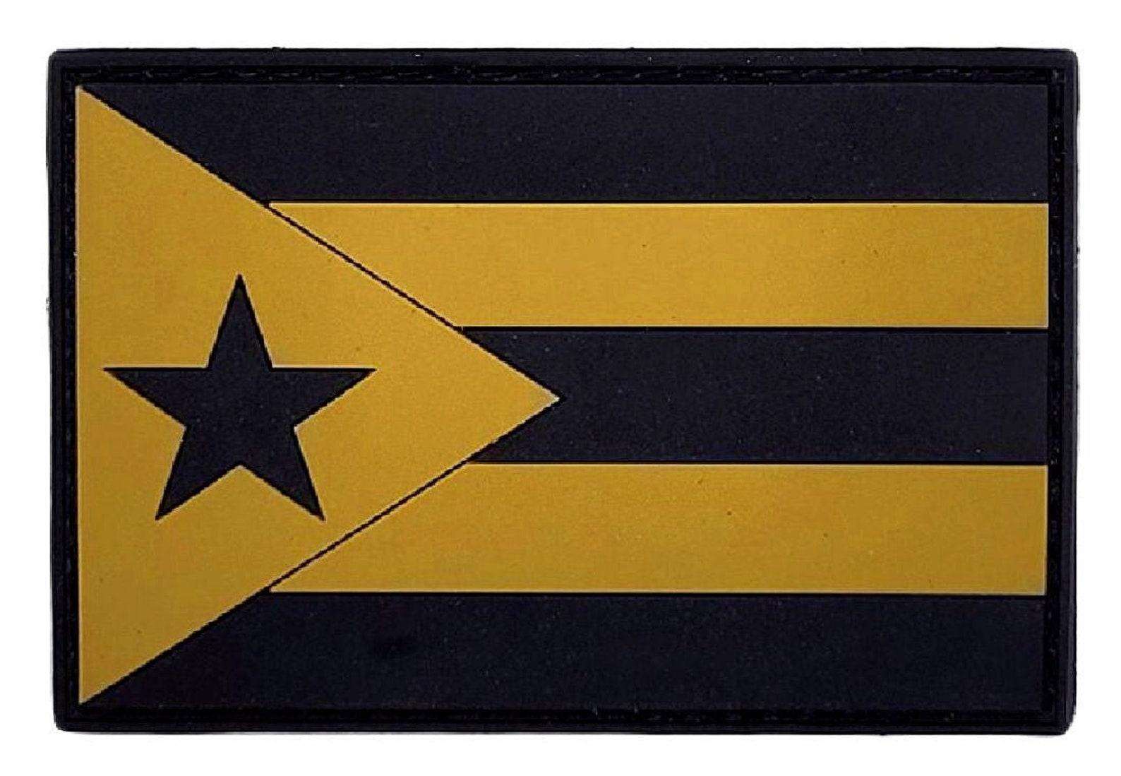 Puerto Rico Flag Patch [3.0 X 2.0 -“hook Brand” Fastener -PVC Rubber-p2 ...