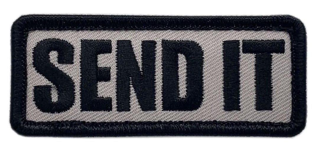 Send It Military Combat Sniper Patch [3.0 X 1.25 -hook Fastener Backing ...
