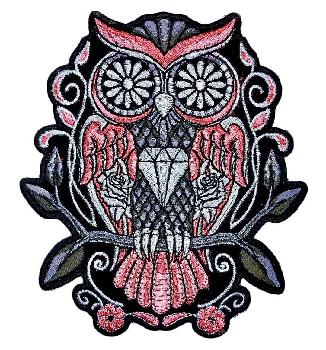Sugar Owl Embroidered Patch for Jackets, Backpacks [iron on Sew On] 4 ...
