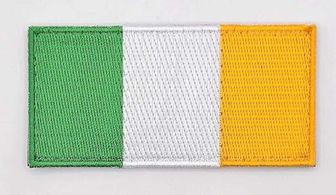 Ireland Flag Tactical Embroidered Patch Hook Fastener 3.5 X 1.75 Inches ...