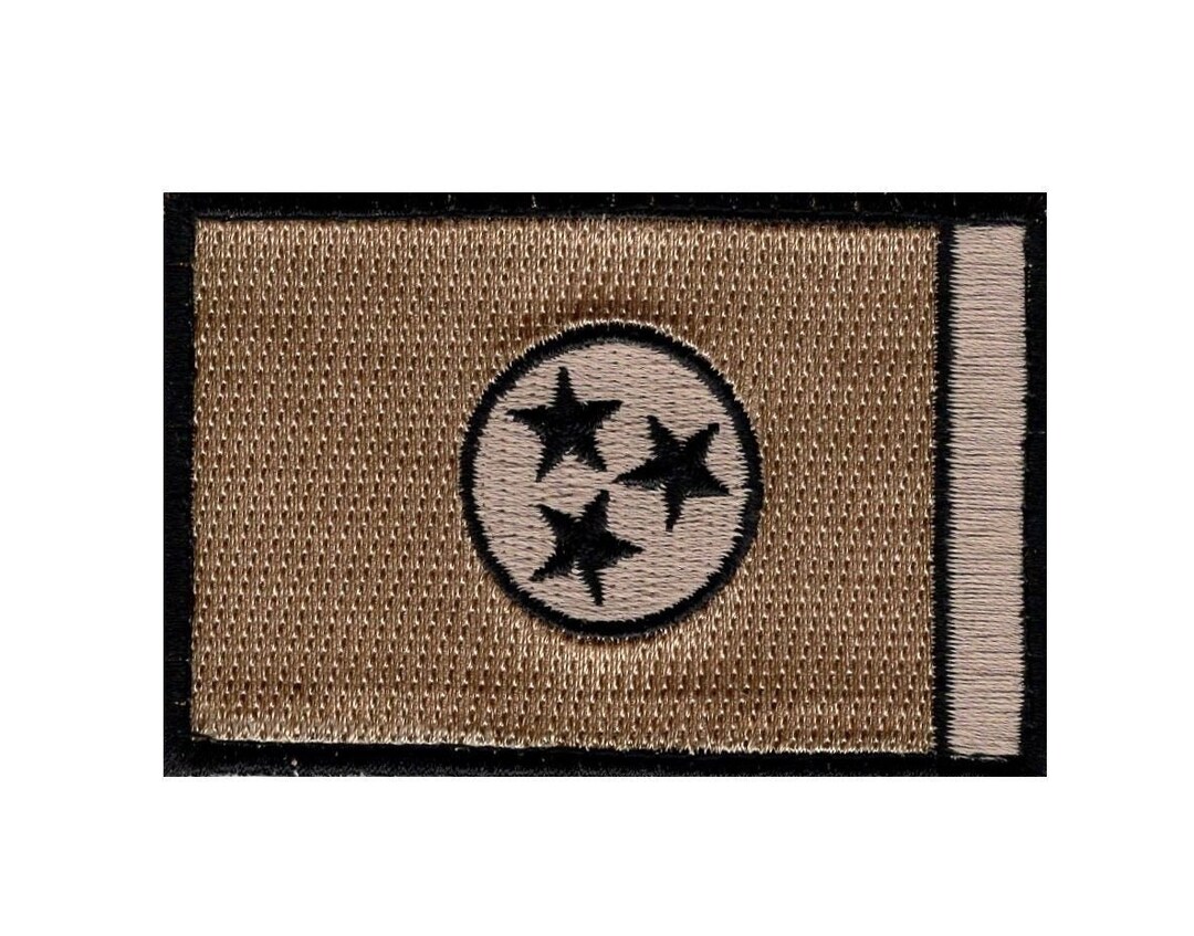 Tennessee State Flag 3.0 Inch Patch (embroidered Hook) (tan) - Etsy