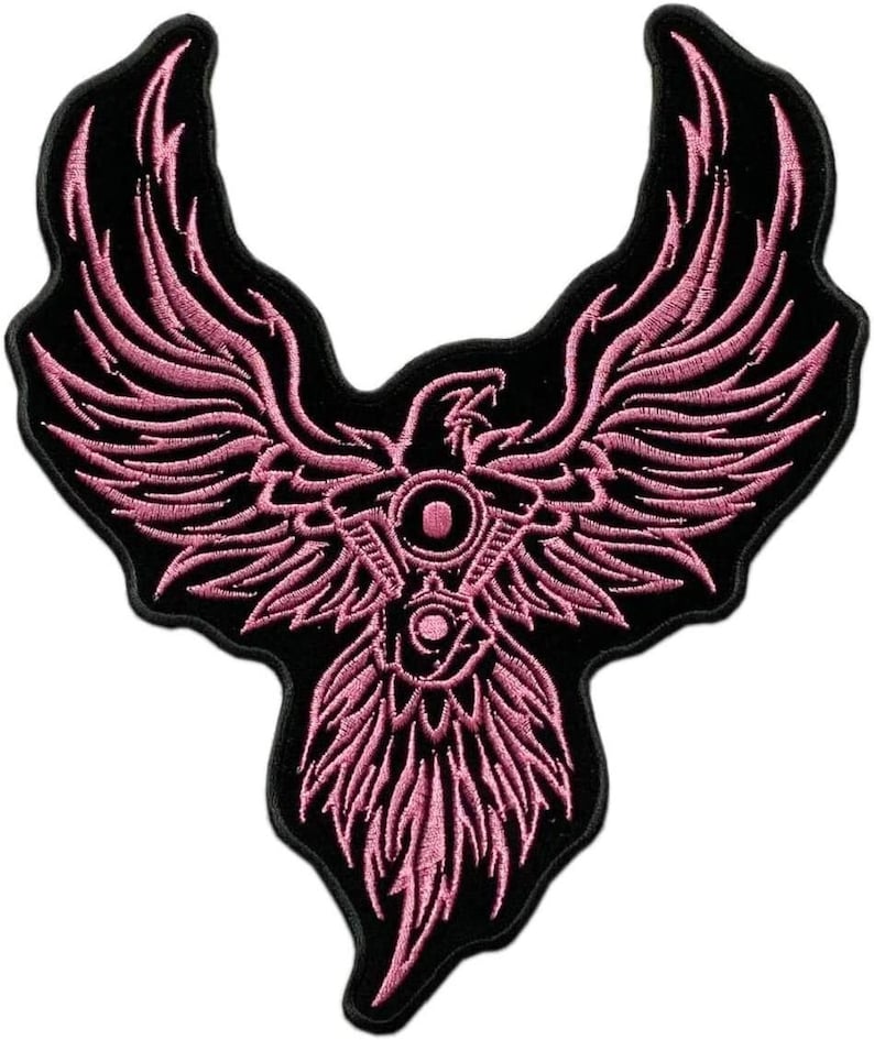 Pink Phoenix Eagle Jacket Vest Patch [iron on Sew on - 9.0 X 7.5 INCH ...
