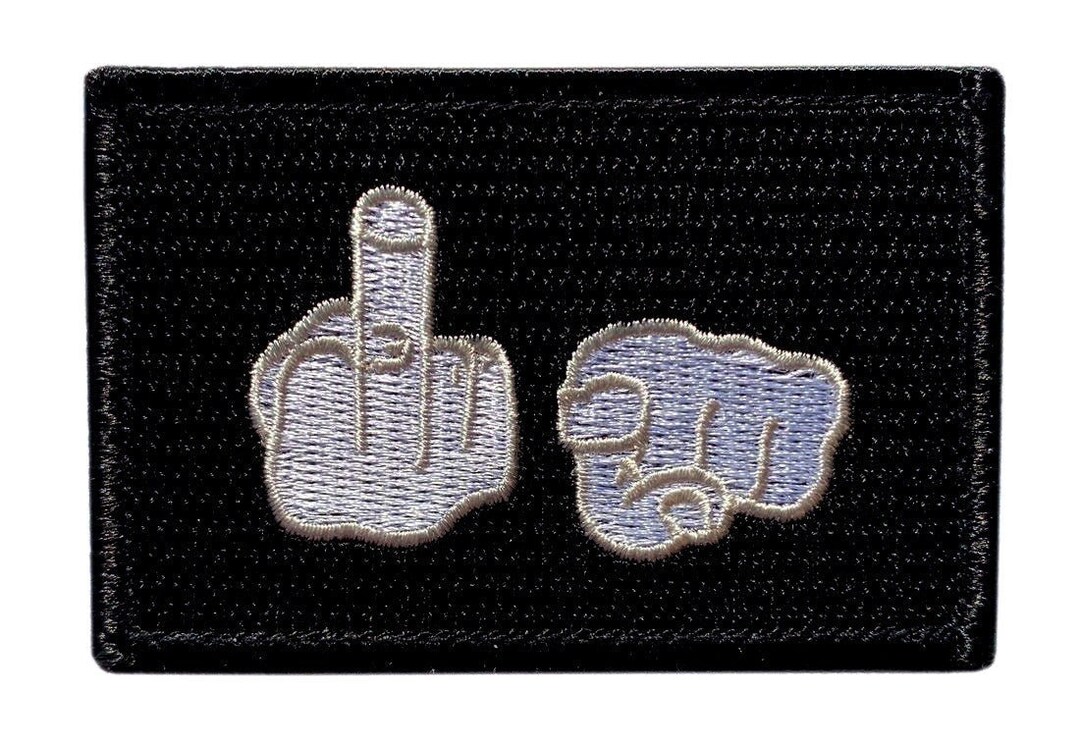 Middle Finger FCK Tactical Patch [hook Fastener - 3.0 X 2.0] - Etsy