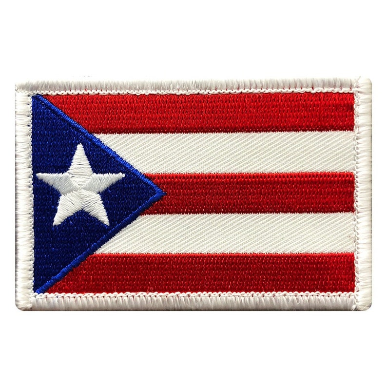 Puerto Rico Flag 3.0 Inch Patch (embroidered Hook) (white) - Etsy