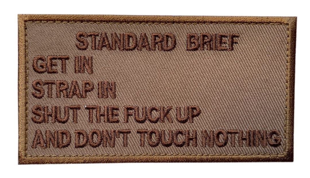 Hook Standard Brief Military Tactical Embroidered Patch 3.75 X 2.0 ...