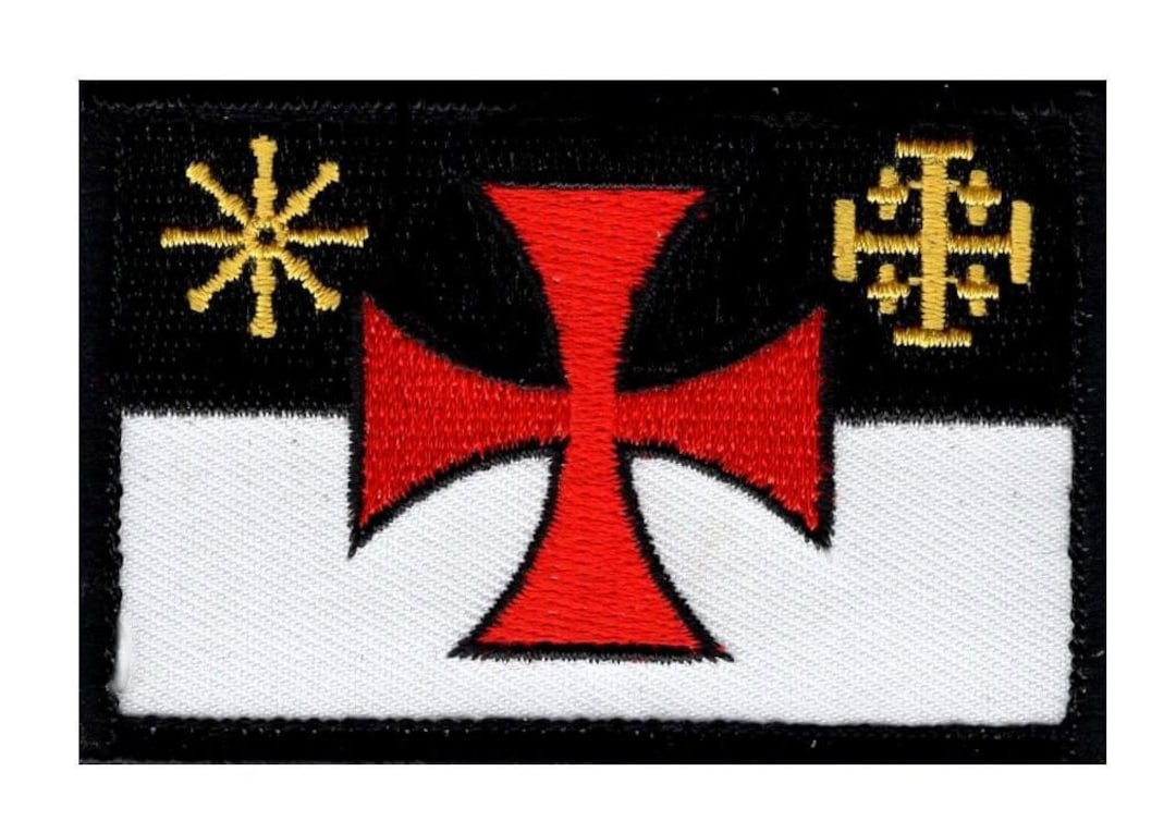 Templar Knight Crusader Flag 3 Inch Patch (embroidered Hook) - Etsy