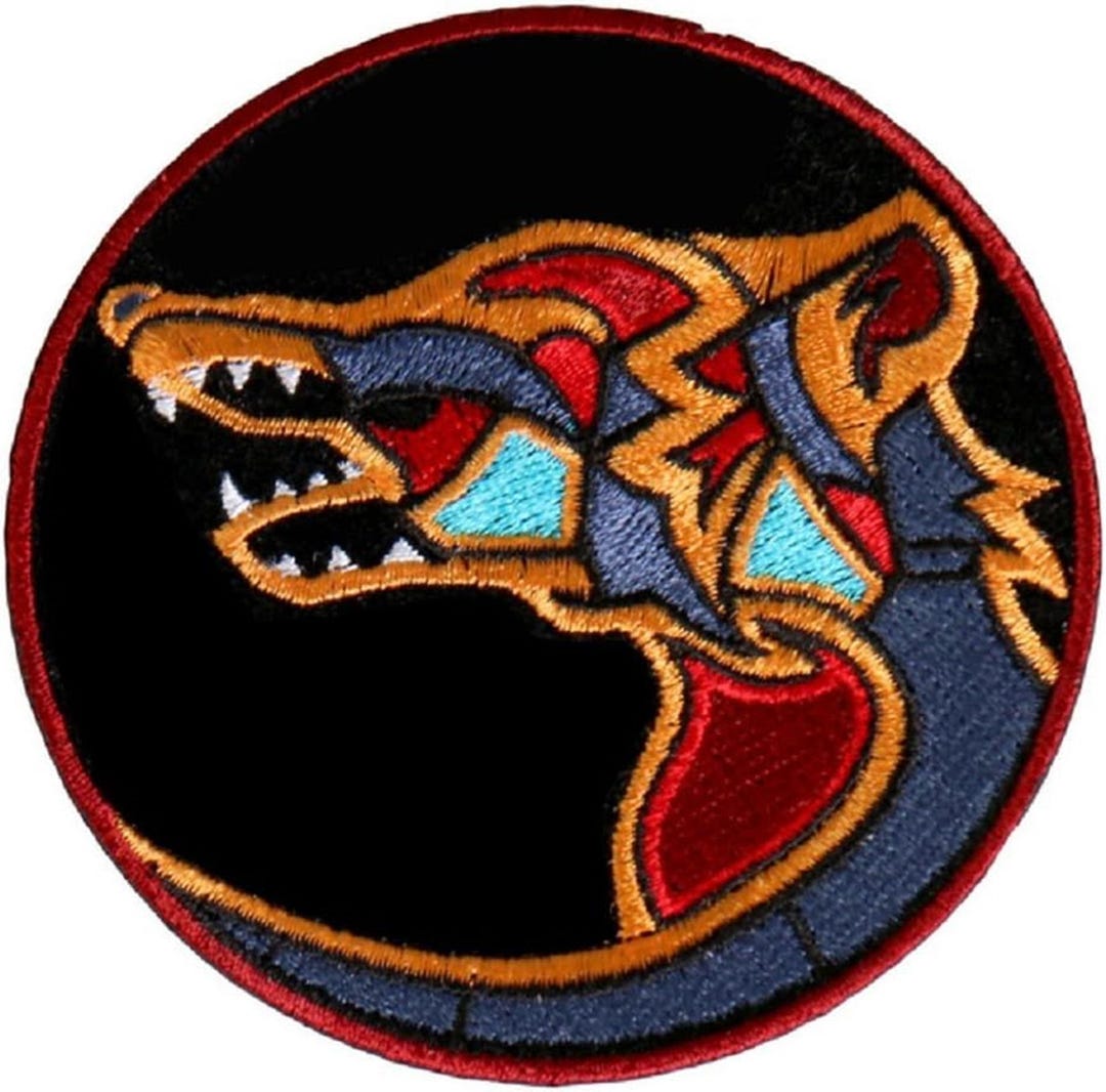 Native American Wolf Embroidered Patch - Iron-on Rayon Applique (4x4 ...