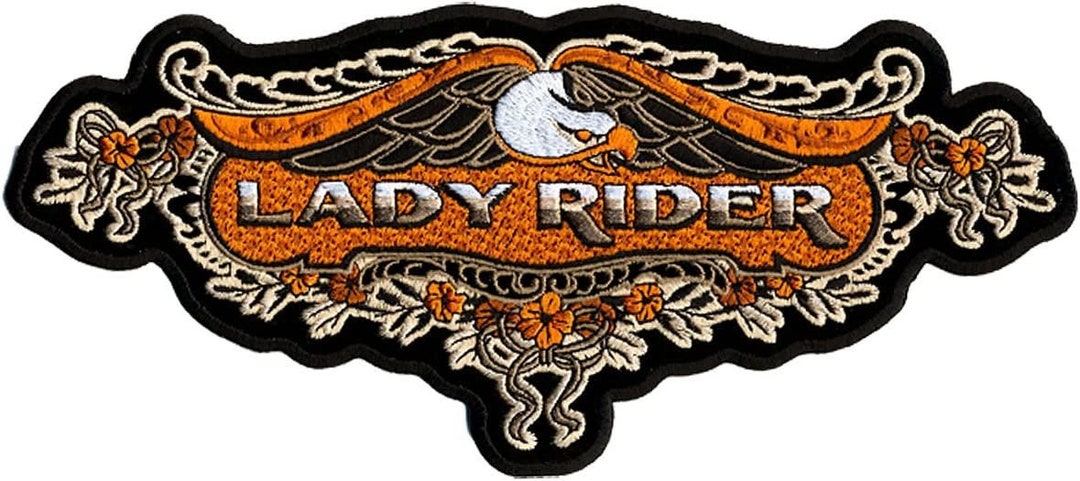 Lace Eagle Lady Rider Patch (5" Width X 2" Height) - Etsy