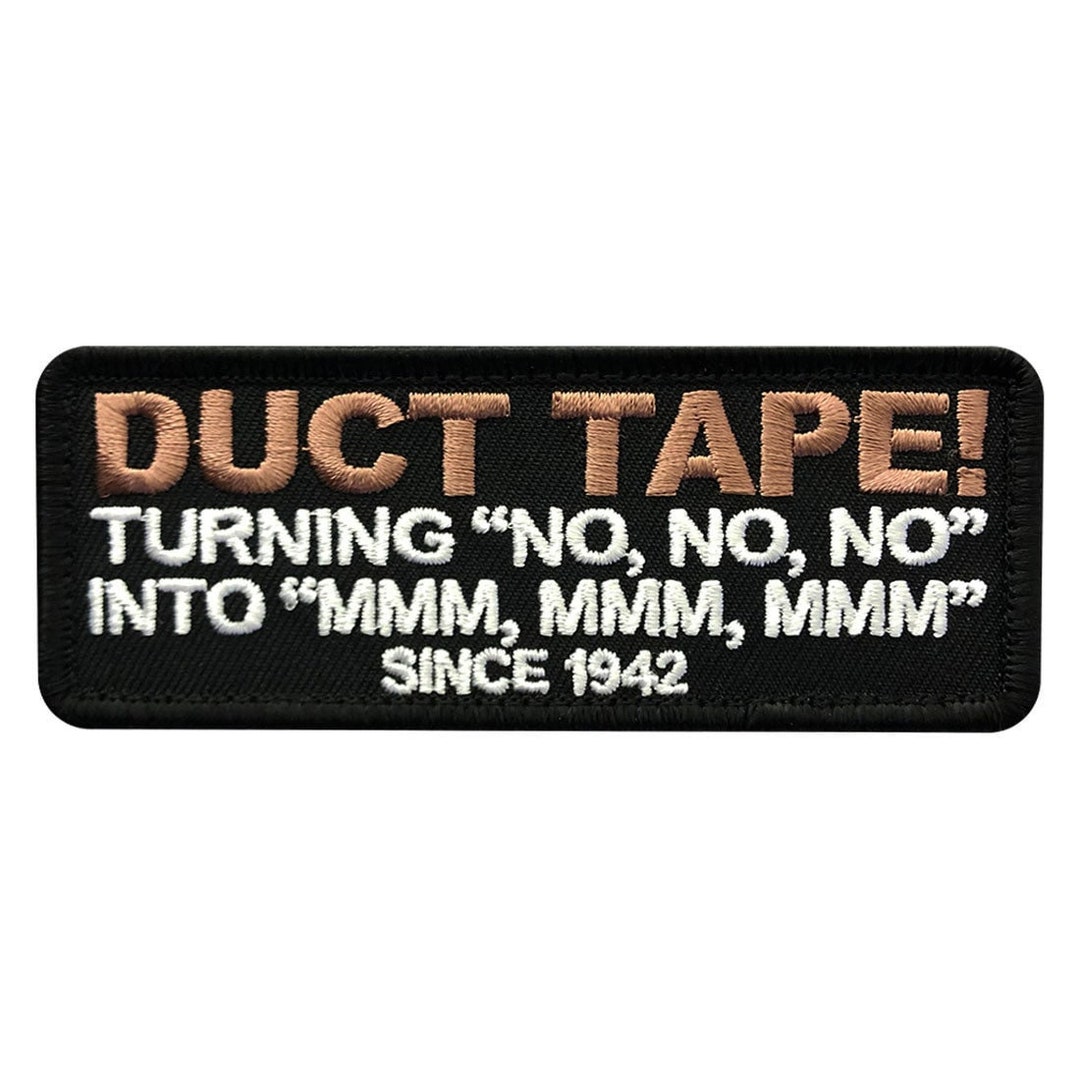 Duct Tape 4.0 Inch Patch (embroidered Hook) - Etsy