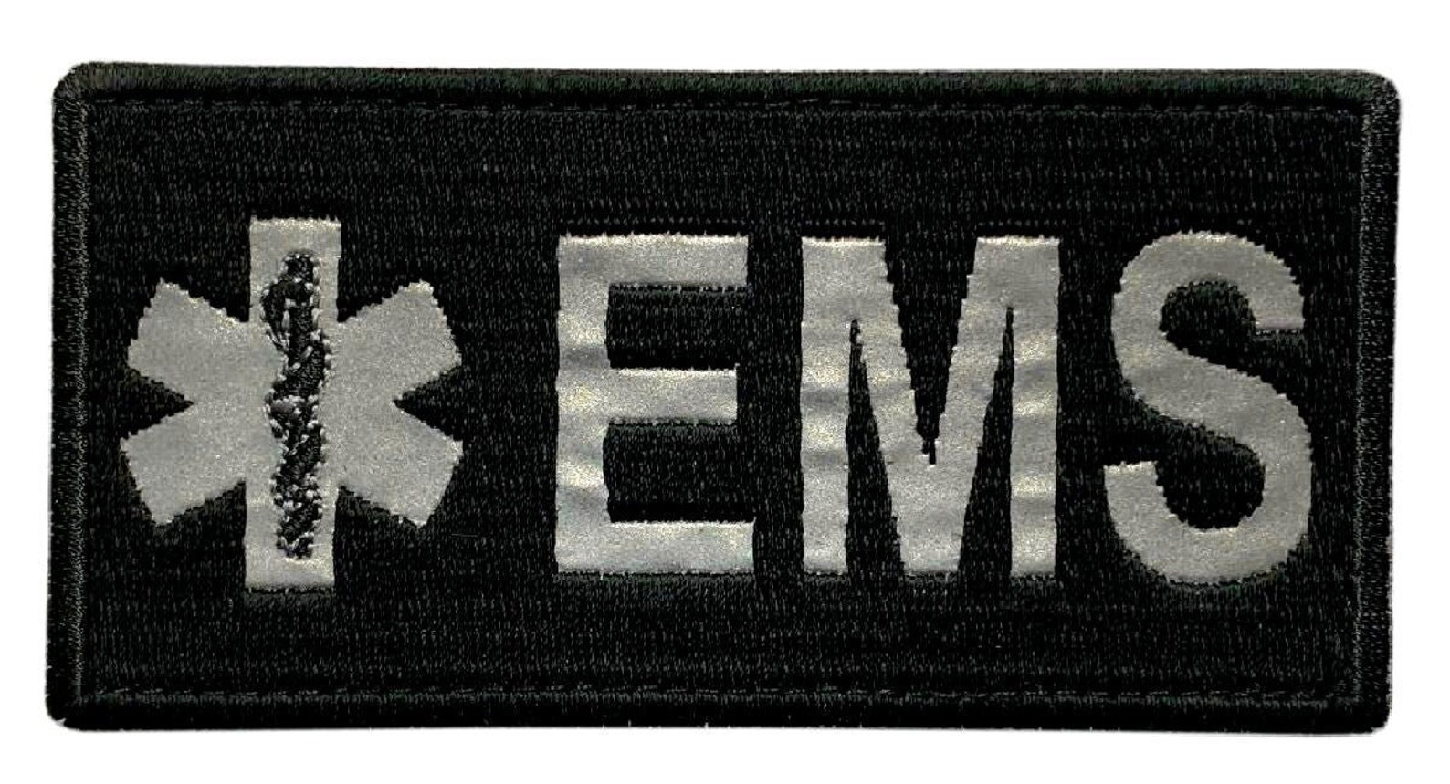 Reflective EMT EMS Paramedic Medic Patch [“hook Brand” Fastener - 4.0 X ...