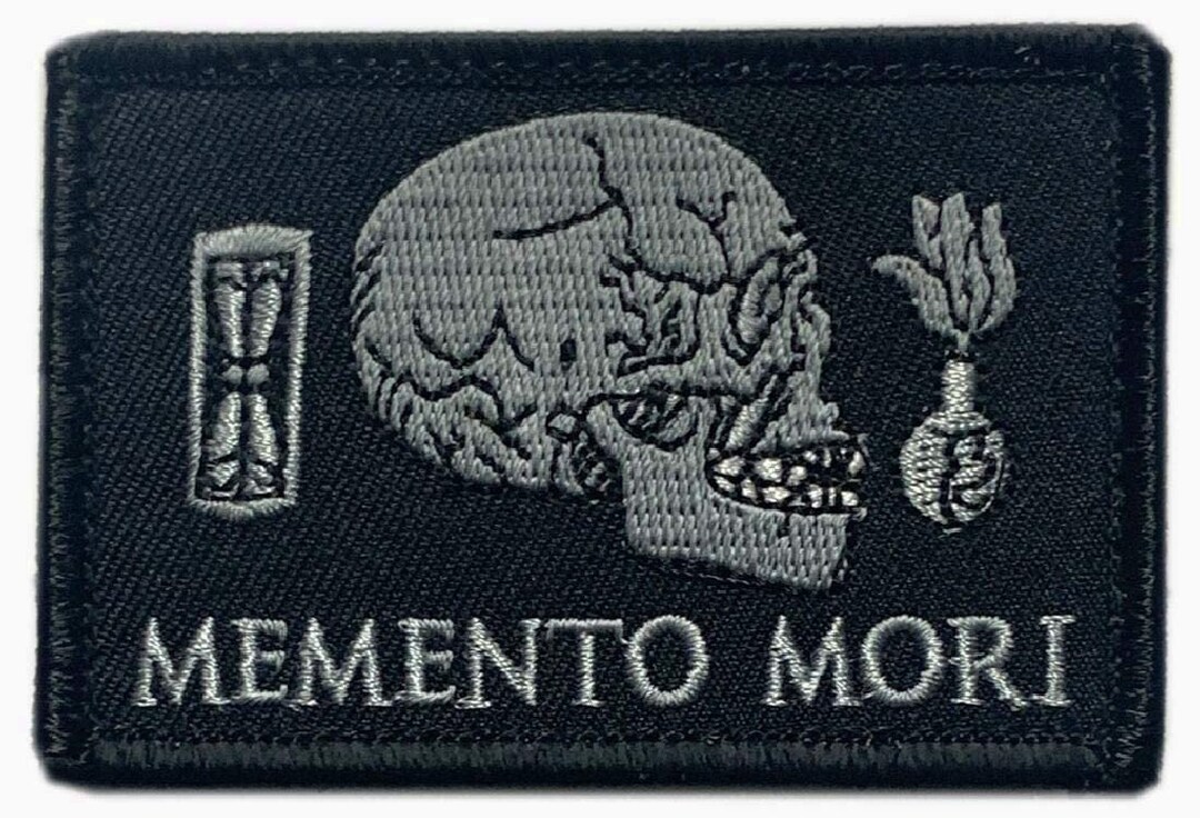 Memento Mori Embroidered Patch [3.0 X 2.0 Inch -"hook Brand" Fastener-mm7] - Etsy