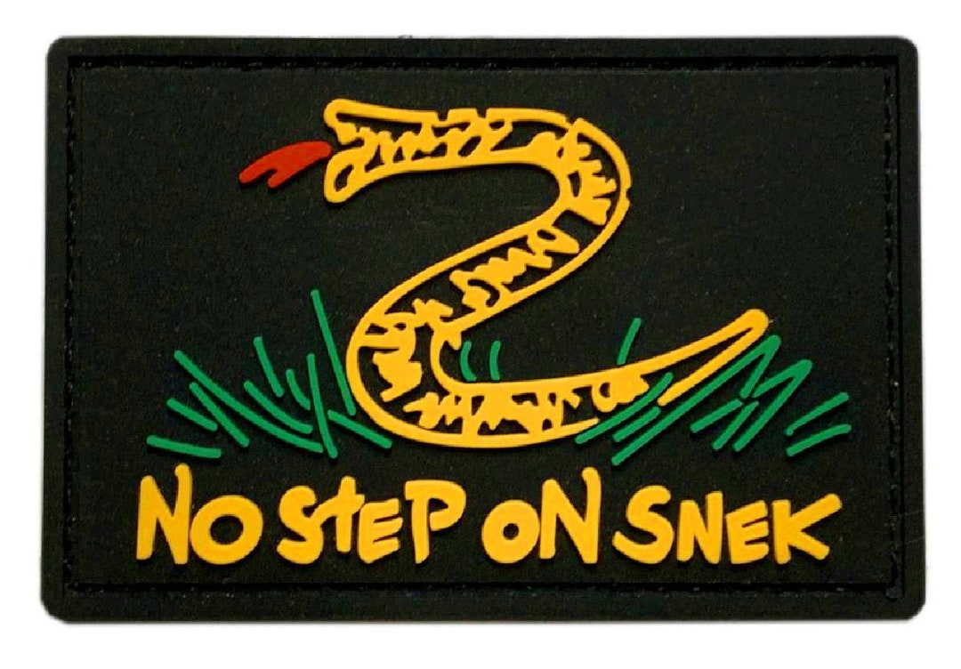 No Step on Snek Patch [3D-PVC Rubber -“hook Brand” Fastener -SPV1] - Etsy