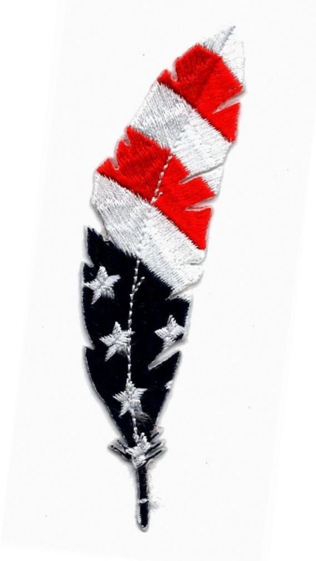 Feather USA Flag Feathers Patriotic Tactical 4.0 Inch Patch (red/white ...
