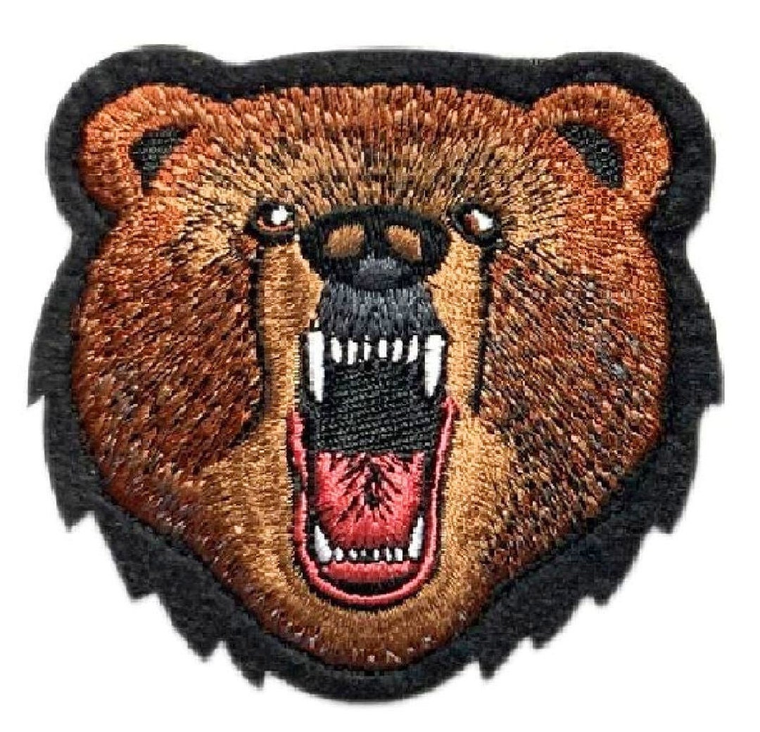Angry Bear Tactical Morale Patch [3.0 X 3.0 - Hook Fastener Backing ...